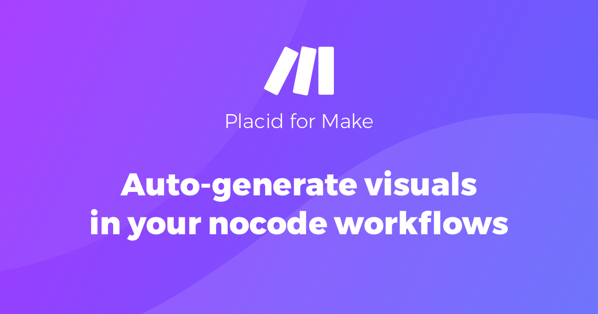 Creative Automation with Make (Integromat) - Placid.app